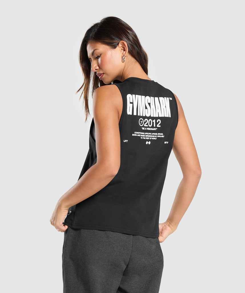 Gymshark Be a Visionary Tank - Black | Gymshark