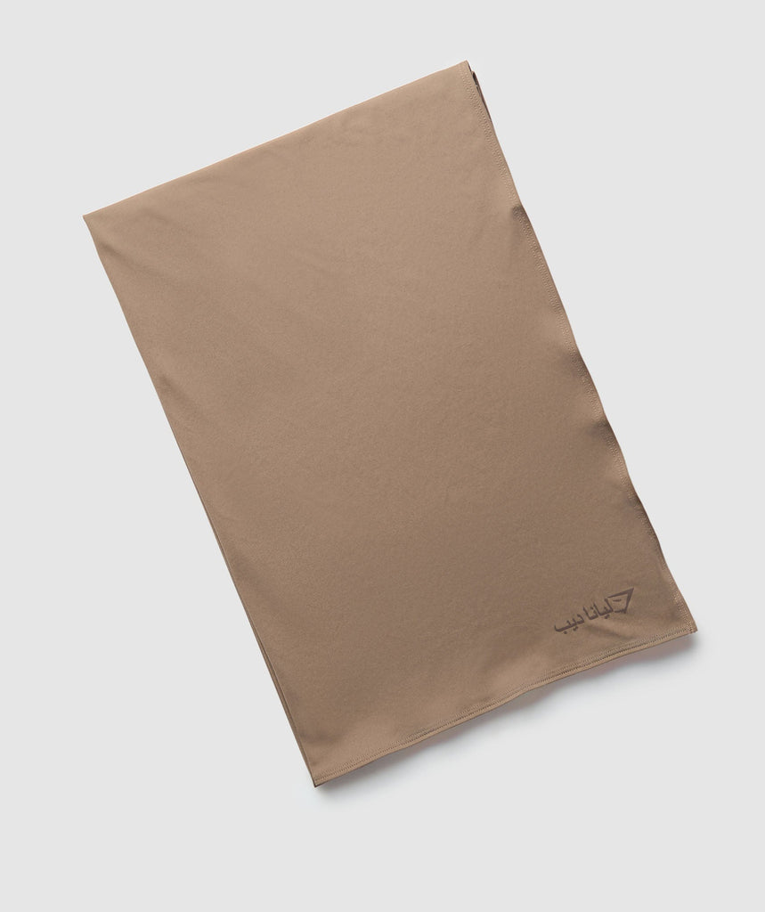 Gymshark GS x Leana Deeb Hijab Wrap - Soul Brown | Gymshark