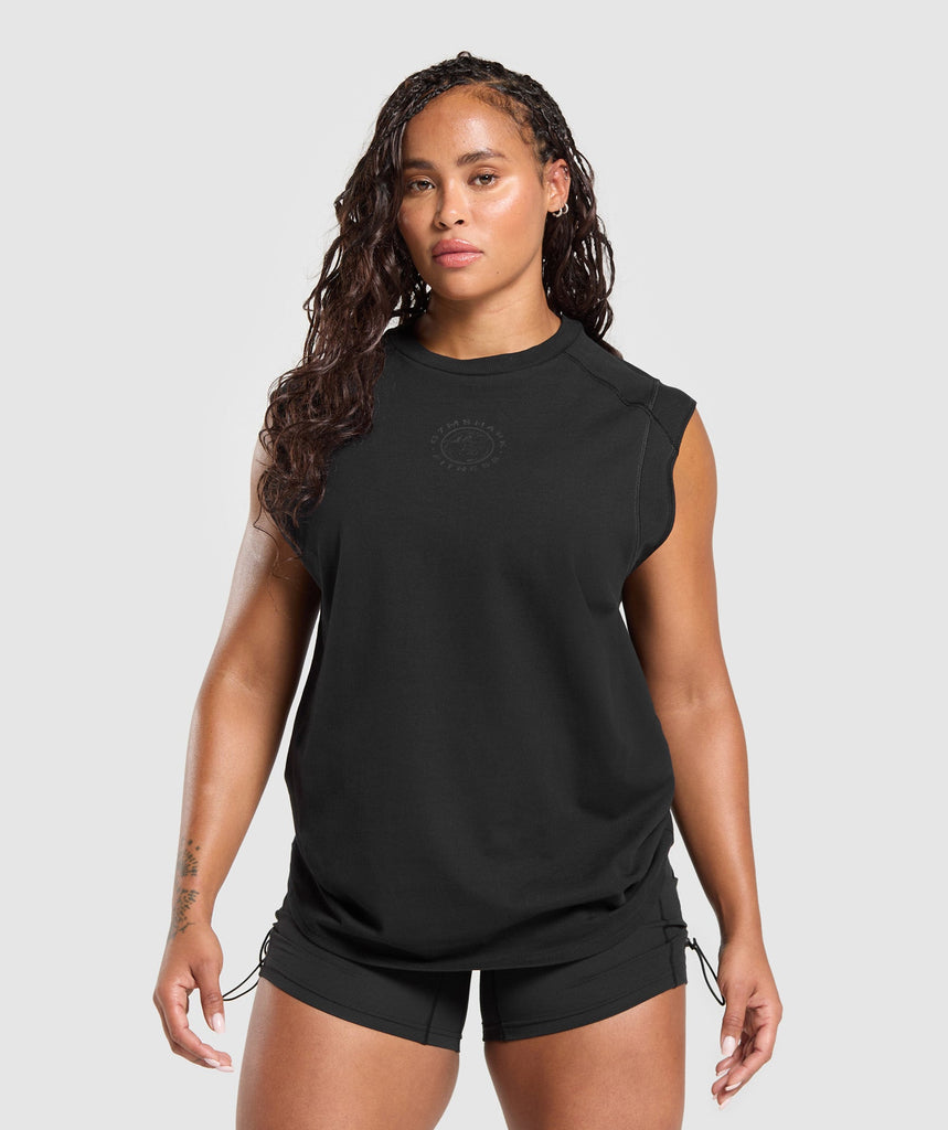 Gymshark Legacy Logo Tank - Black | Gymshark