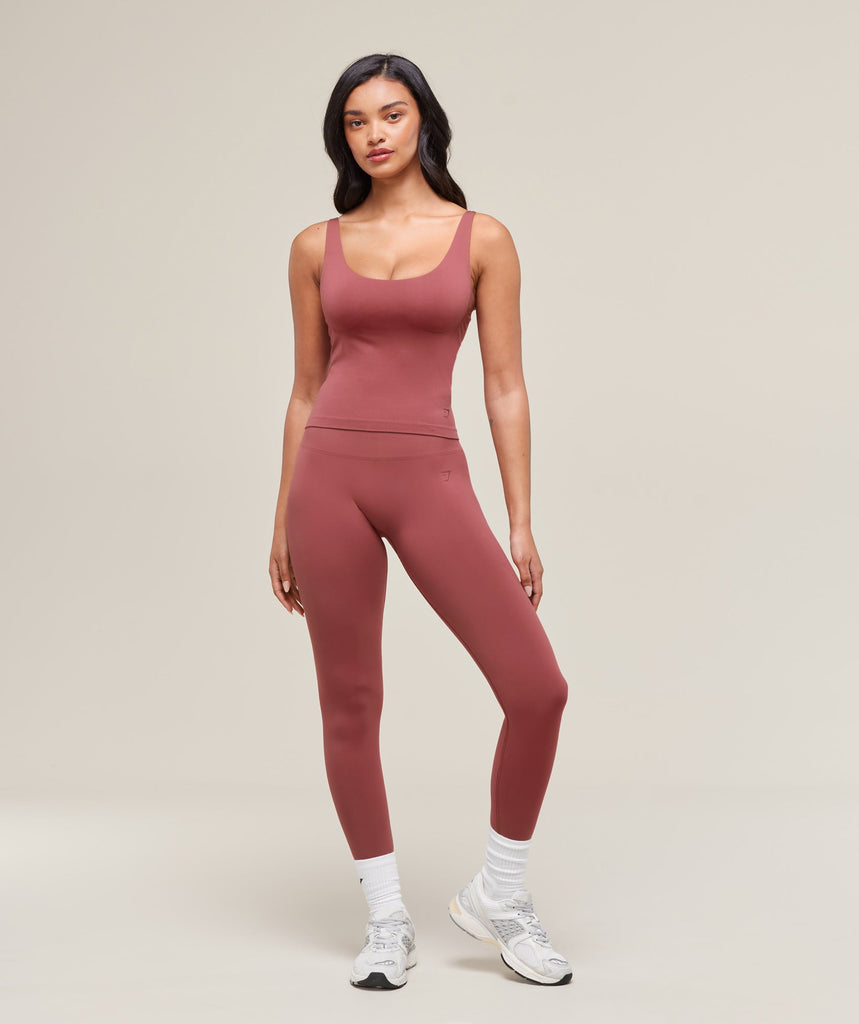 Gymshark Soft Sculpt Shelf Tank - Washed Berry Pink | Gymshark