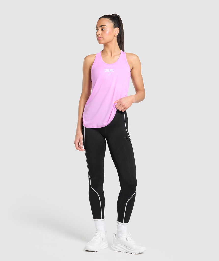 Gymshark Run Club Graphic Tank - Sour Pink | Gymshark